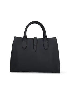 TOD'S Medium Gg Monogram Tote Bag - Black
