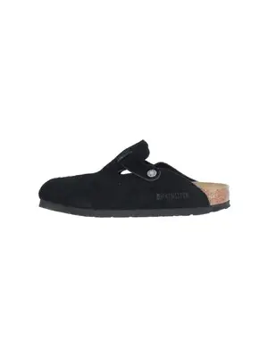 BIRKENSTOCK Boston Mules - Black