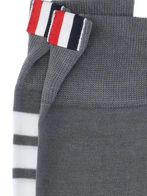Thom Browne 4-bar Socks - Gray