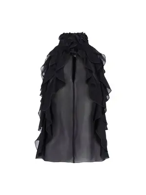 Alexander McQueen Silk Top - Black