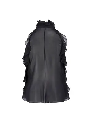 Alexander McQueen Silk Top - Black