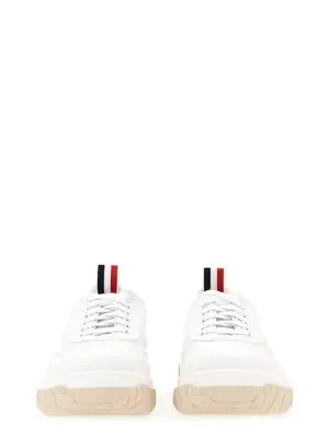Thom Browne Cotton Canvas Low Top Sneaker