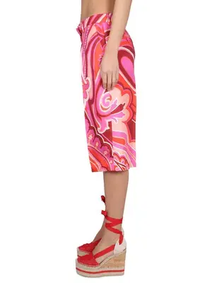 Etro Silk And Cotton Bermuda Shorts