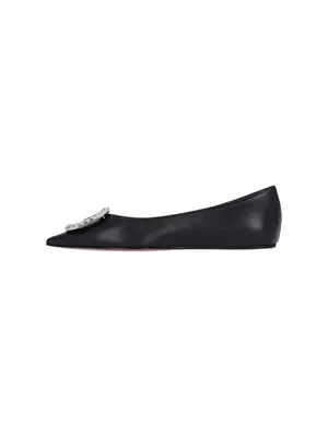 Amina Muaddi Camelia Ballet Flats