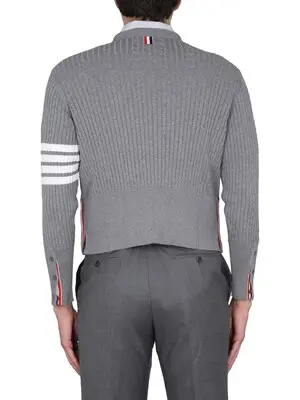 Thom Browne 4-bar Stripe Jersey - Grey