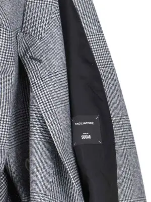 LARDINI Tagliatore Virgin Wool Double-breasted Suit - Black