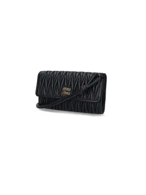 Miu Miu Crossbody Wallet - Black