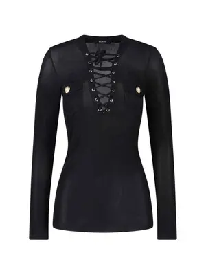 Balmain Lace Up Tops For Women