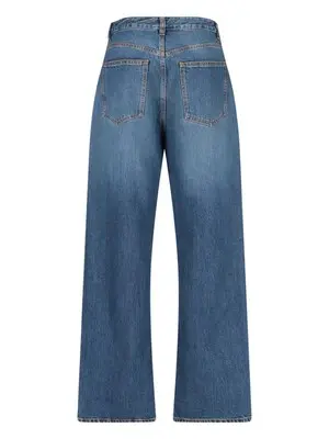 Alaïa Low Waist Denim Jeans - Blue