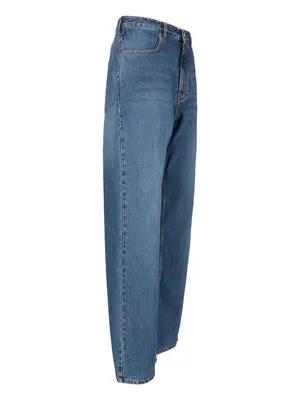 Alaïa Low Waist Denim Jeans - Blue