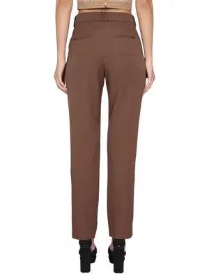 Balmain Tailored Wool Trousers - Brown