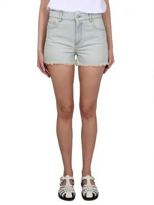 Ami Frayed Shorts For Women