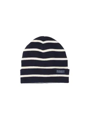 Ralph Lauren Striped Beanie - Blue