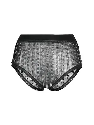 Rabanne Panties With Studs - Black
