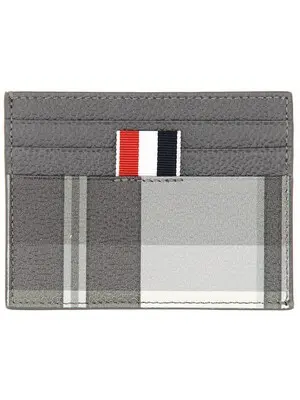 Thom Browne Card Holder With Logo - Multicolour