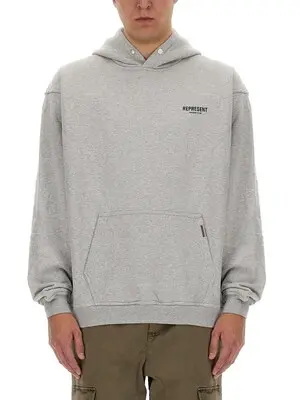 REPRESENT Hooded Sweatshirt - Grey
