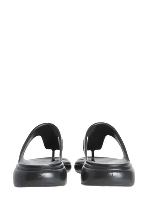STUART WEITZMAN Stuflex T-strap Slides - Black