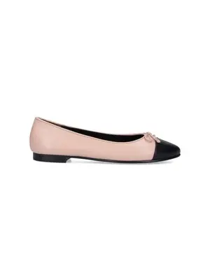 Tory Burch Cap-toe Bow Ballet Flats