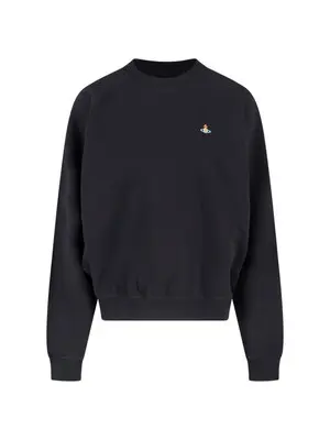 VIVIENNE WESTWOOD Orb Crew Neck Sweatshirt - Black
