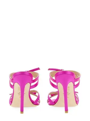STUART WEITZMAN Sandal Slide With Bow Detailing - Fuchsia