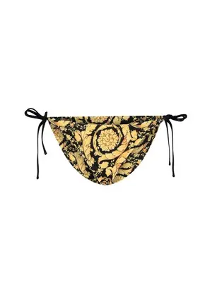 Versace Baroque Print Bikini Bottom - Gold