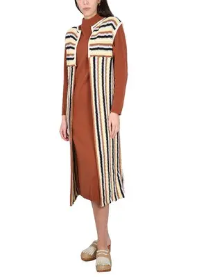 ALYSI Long Striped Vest