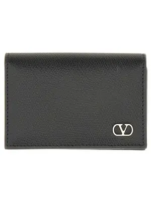 Valentino Garavani Vlogo Signature" Wallet - Black