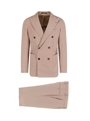 Aspesi Double-breasted Suit - Taupe