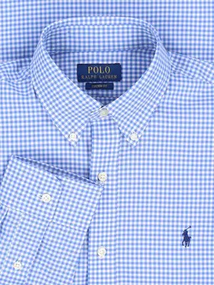 Polo Ralph Lauren Check Logo Shirt - Blue