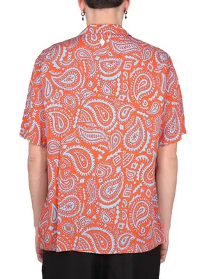 MARCELO BURLON COUNTY OF MILAN Paisley Hawaii Shirt - Red