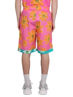 BARROW Sunflower Print Bermuda Shorts