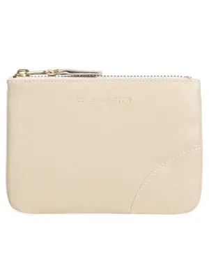 Comme Des Garçons Zipped Wallet - White