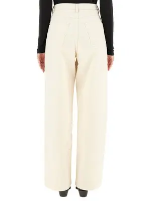 PETER DO Wide Leg Jeans - White