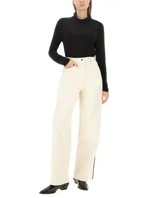 PETER DO Wide Leg Jeans - White