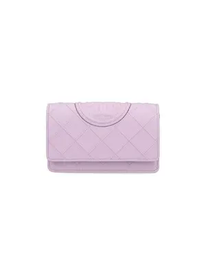 Tory Burch Fleming" Chain Wallet - Purple