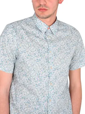 Paul Smith Wave Print Shirt - Azure