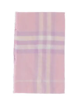 Burberry Check' Wool Scarf - Pink