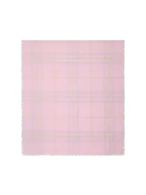 Burberry Check' Wool Scarf - Pink