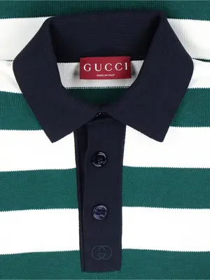 Gucci Striped Polo Shirt