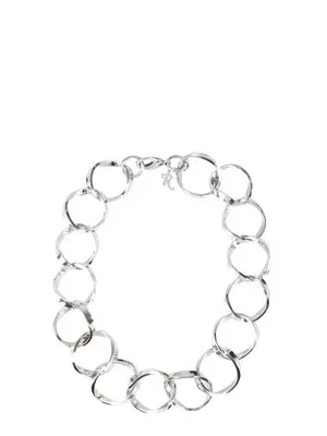 Raf Simons Linked Rings Necklace - Silver