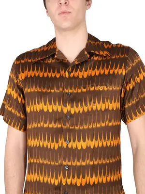 WALES BONNER Rhythm Shirt - Brown