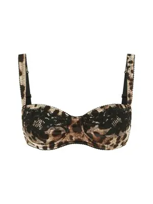 Dolce & Gabbana Balconette Bra - Animalier