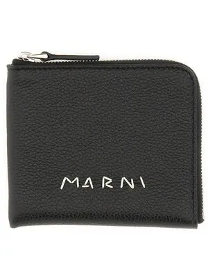 Marni Leather Wallet - Black