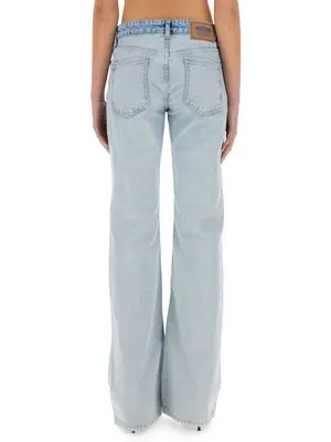 Moschino Two-tone Flare Jeans