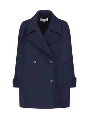 Loewe Double Breasted Coats For Women