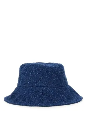 MSGM Logo Bucket Hat - Denim
