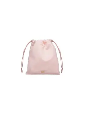 Miu Miu Satin Logo Pouch - Pink