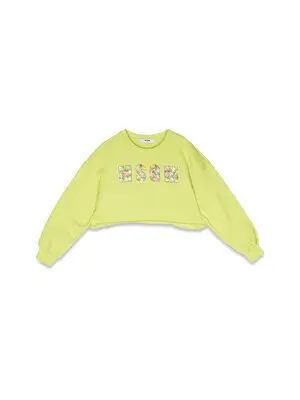 Msgm Cropped Sweatshirts Hoodies For Women