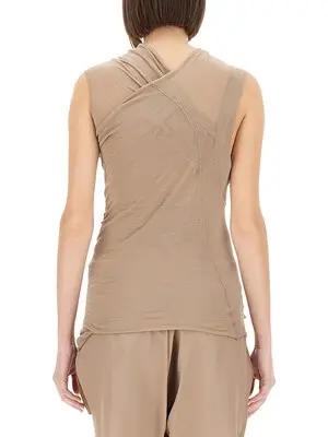 Rick Owens Top With Crossover - Nude