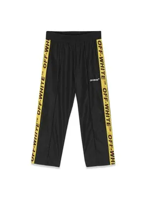 Off-white Office Wear Sports Pants For Women